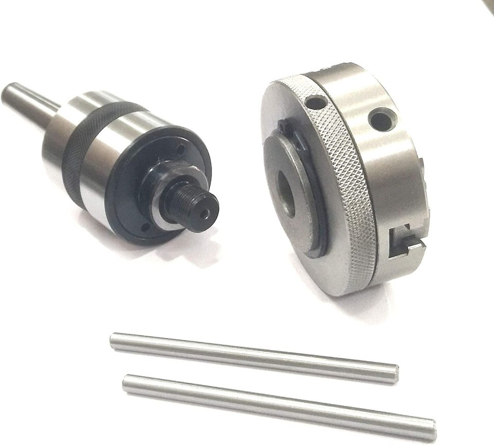 Revolving Center Shank MT-1,2,3,4 +3 Jaw Self Centering Chuck thread ...