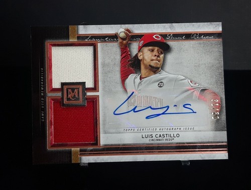 2020 Luis Castillo /50 Topps Museum Collection Signature Swatch Dual ...
