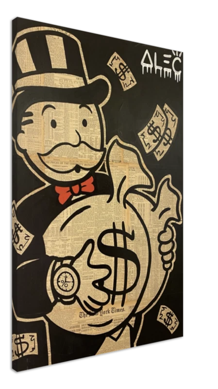 Monopoly Man With Money Bags Transparent
