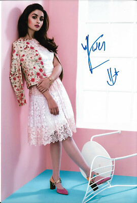 Alia Bhatt "Bollywood" Autograph Signed 20x30 Inch Photo | eBay