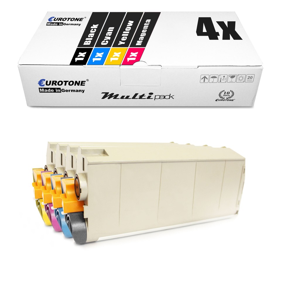 4X Eurotone PRO Toner For OKI MC-770-DNF MC-780-DNVFAX MC-760-DNF MC ...