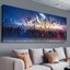 150 Movie Blockbuster Characters Panorama Canvas Wall Art wall art New ...