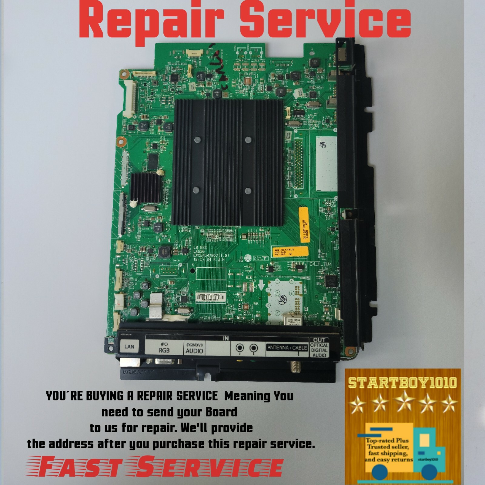 REPAIR SERVICE Repair Service LG 55G2 55G2-UG EAX64547907 EBR61703807 ...