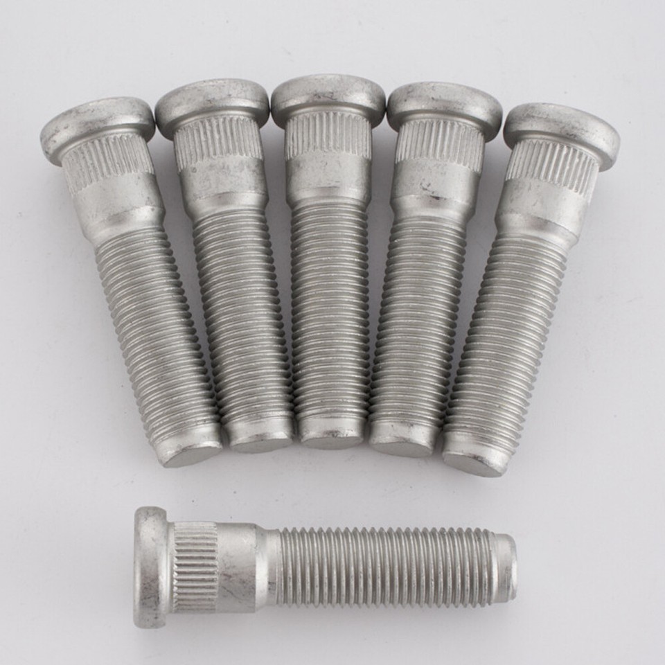 Pack (24) M14x1.5 Long Serrated Wheel Studs Multi-Purpose Stud for Jeep ...