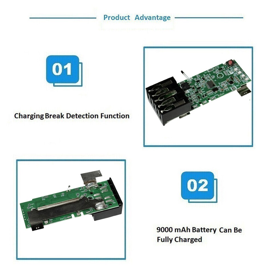 2X M18 Battery PCB Board Charging Protection Circuit Board For ...