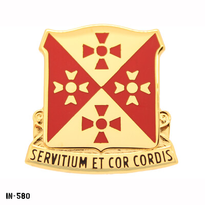US Army DUI Pin ~ 701st Support Battalion, Servitium Et Cor Cordis NEW ...