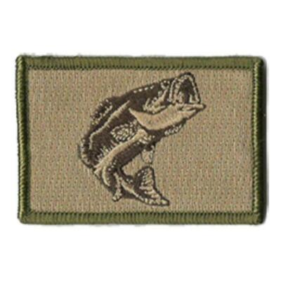 VELCRO® BRAND Fastener Morale HOOK PATCH Bass Largemouth Fishing Multitan 3x2" | eBay