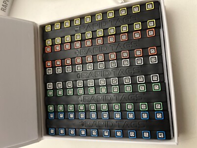 Qty. of 1200 total RapID tags from Rapid Labs in 5 colors (6 boxes of ...