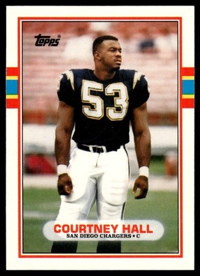 1989 Topps Traded Courtney Hall Rookie San Diego Chargers #107T | eBay