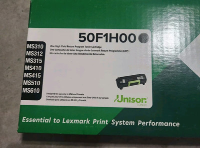 GENUINE LEXMARK 50F1H00 BLACK HIGH YIELD TONER CARTRIDGE | eBay