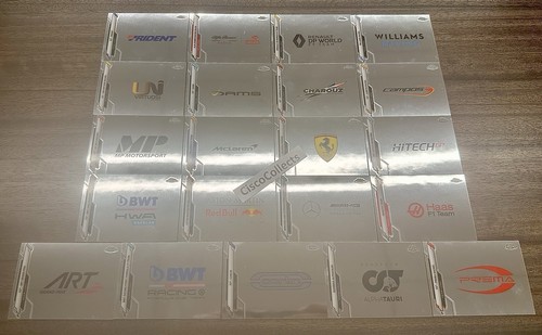 2020 Topps Chrome Formula 1 F1 & F2 Team Logo *Complete Set* 21 Cards ...