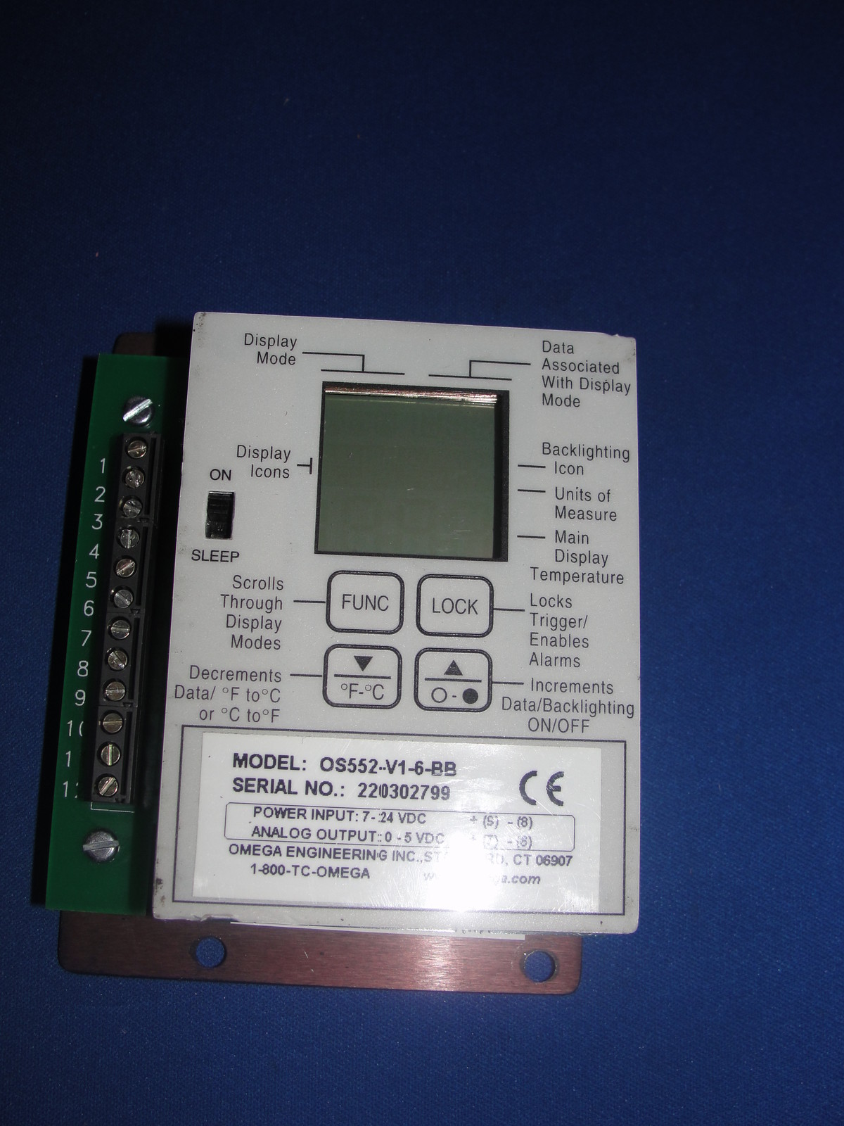 Omega OS552-V1-6-BB Non-contact Infrared Thermometer/Transmitter | eBay