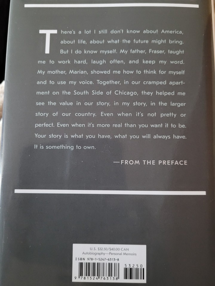 BECOMING Michelle Obama Former 1st Lady Hardcover Book Autobiography ...