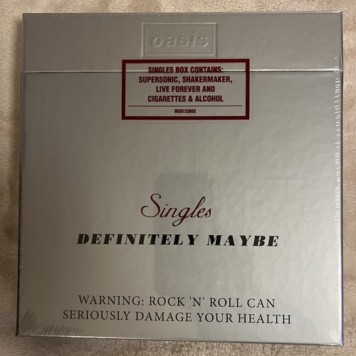OASIS "DEFINITELY MAYBE" NUMBERED SINGLES 7" VINYL BOX SET NEW SEALED ...