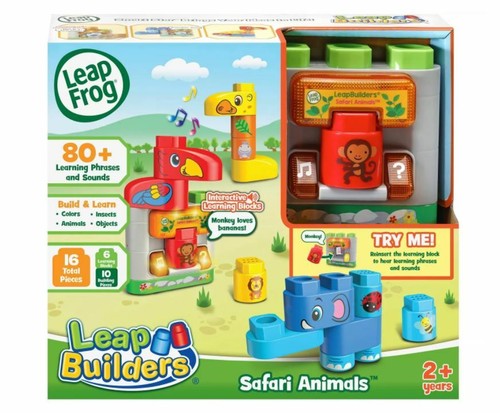 Leap Frog Builders Safari Animals 80+ Learning Phrases and Sounds | eBay