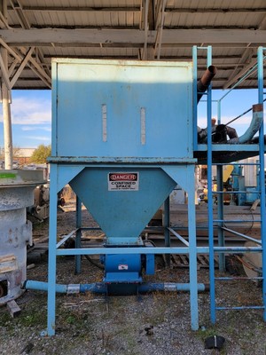 100 Cu-Ft Hopper with SEMCO RV-12 Rotary Airlock, Safety Platform/Rails ...