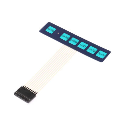 1x6 Matrix Array 6 Key Membrane Switch Keypad Keyboard 1*6 Keys with ...
