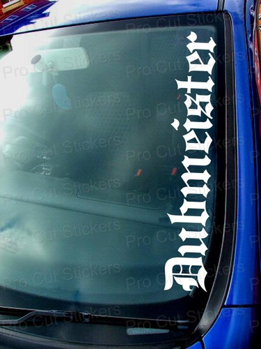 Dubmeister small - Large Windscreen Car Bumper Stickers Decals EURO ...