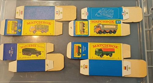 Matchbox Flat Boxes Excellent Condition Nos. 4, 1,51 and 49 | eBay UK