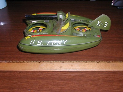 Made In Japan Daiya X-3 Us Army Flying Jeep Hovercraft Friction Toy | eBay