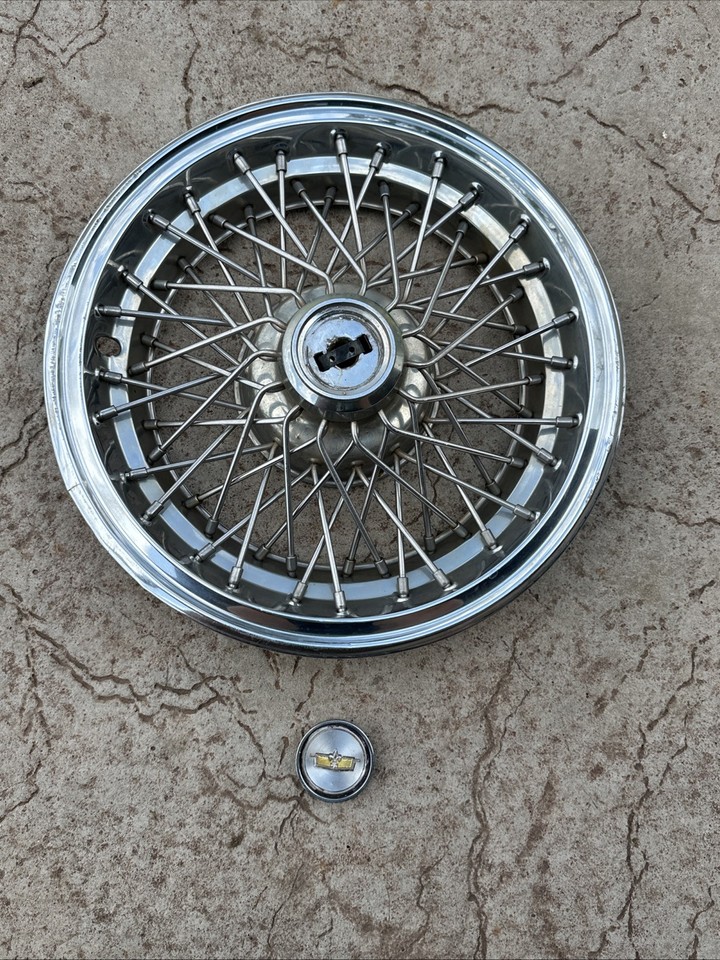 Set of 4 OEM 1981-1985 Chevy Caprice Classic 15" Wire Spoke Hubcaps ...