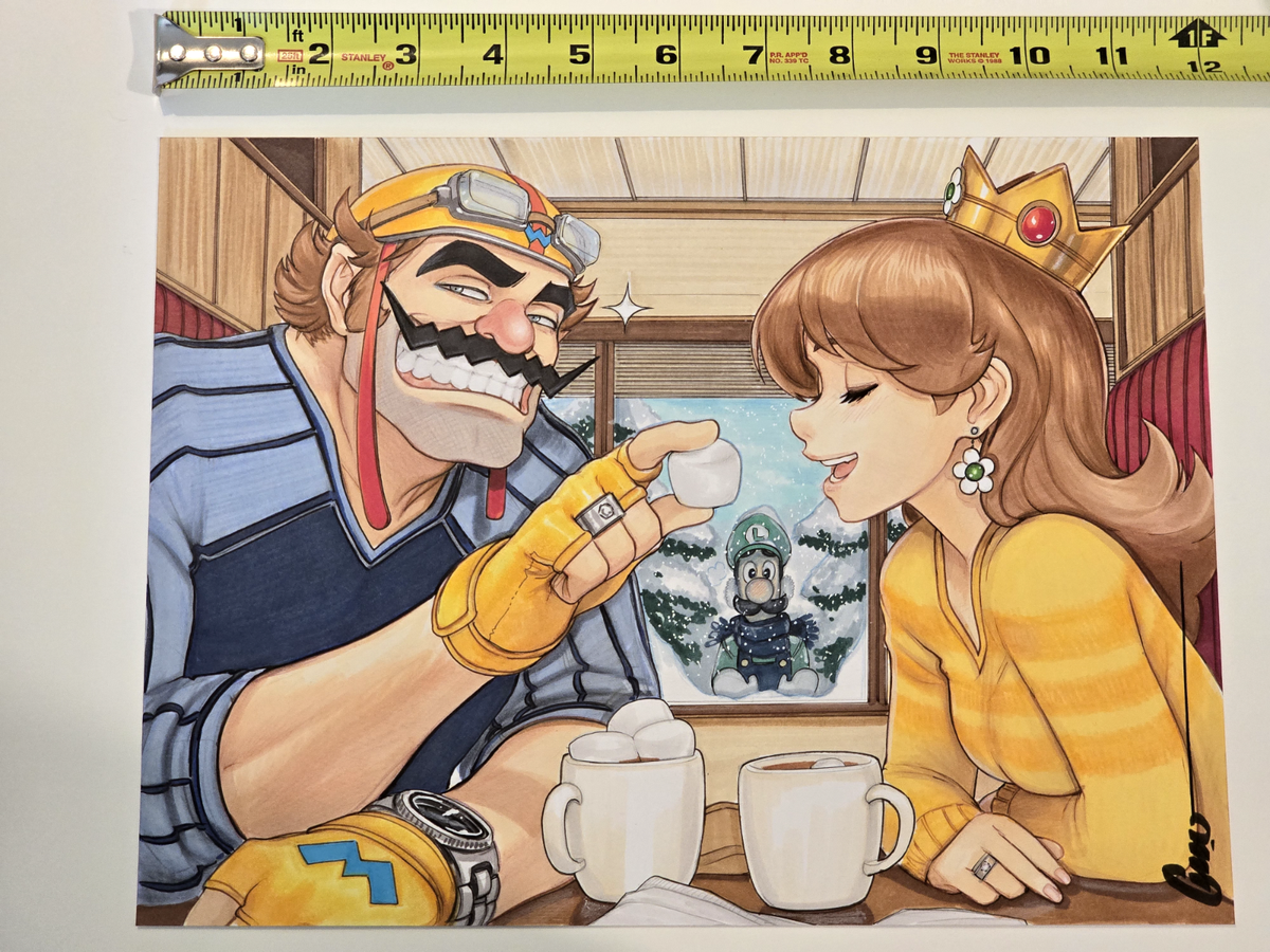 Wario And Daisy Mario Sports Mix (Wii) Artwork Including Balls