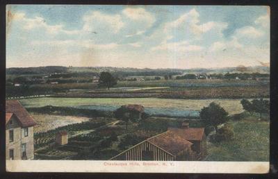 Postcard BROCTON New York/NY Chautauqua Hills Area Bird's Eye Aerial ...