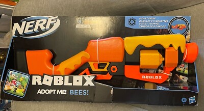 Nerf Roblox Hasbro Adopt Me Bees Blaster Rotating 8-Dart Drum Outdoor ...