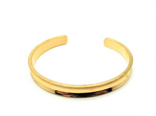 Ashley Bridget Gold Tone Open Cuff Bracelet | eBay