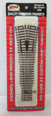 Atlas #560 WYE Custom-Line Turnout Track HO Scale Code 83 Rails NEW | eBay