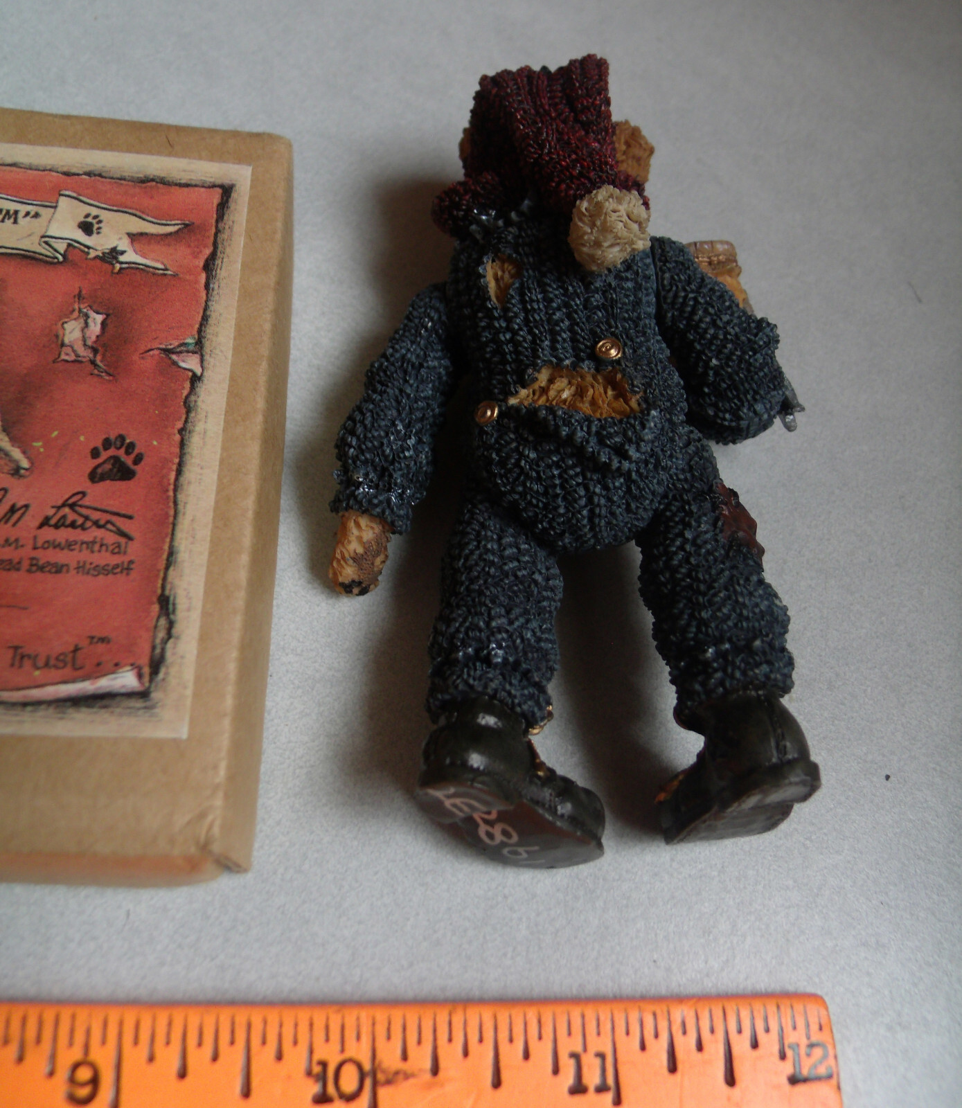 BOYDS BEAR True Blue Shoe Box Bears Elias "The Elf" Grizberg Cherished ...