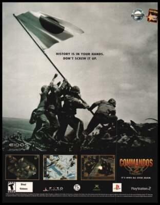 Commandos 2 2001 Playstation-print ad/mini-poster-VTG Game room,man ...