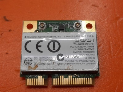 ⭐️⭐️⭐️⭐️⭐️ Laptop Wifi Module Wireless Card Adapter Toshiba Satellite ...