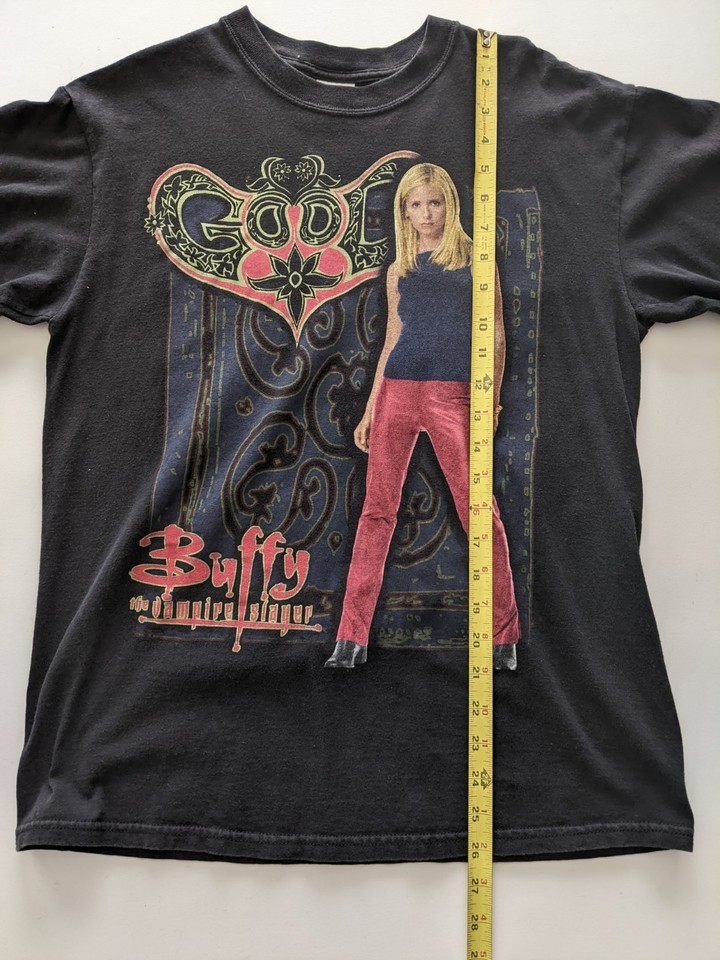 VTG Buffy The Vampire Slayer Good Evil Spike Two Sided T-shirt M Y2K ...
