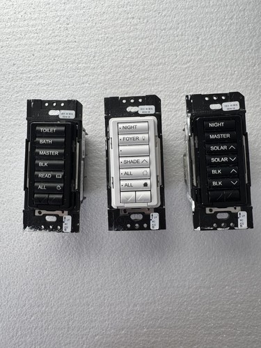 Lutron RRD-H6BRL Radio Ra2 6 Button Keypad - compatible RA3 (Lot of 3 ...