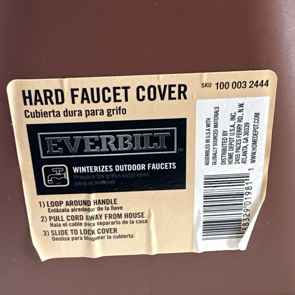 4 Pack Hard Outdoor Faucet Cover Protect from Freezing Temperatures ...