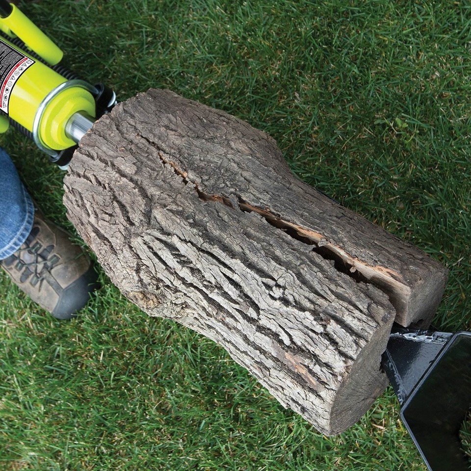 Sun Joe Hydraulic Steel Beam Log Splitter, 10 Ton Capacity, Green (Open ...