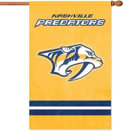 Nashville Predators Banner Flag Embroidered Premium 2-sided 28x44 ...