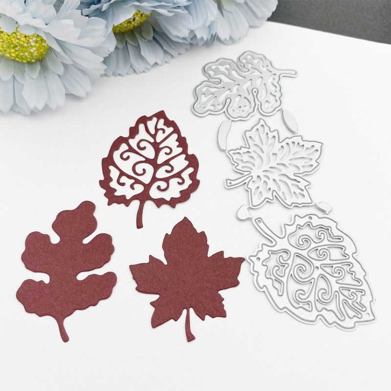 Maple Leaf Metal Die Cuts Cutting Dies Cut Stencils for DIY Embossing ...