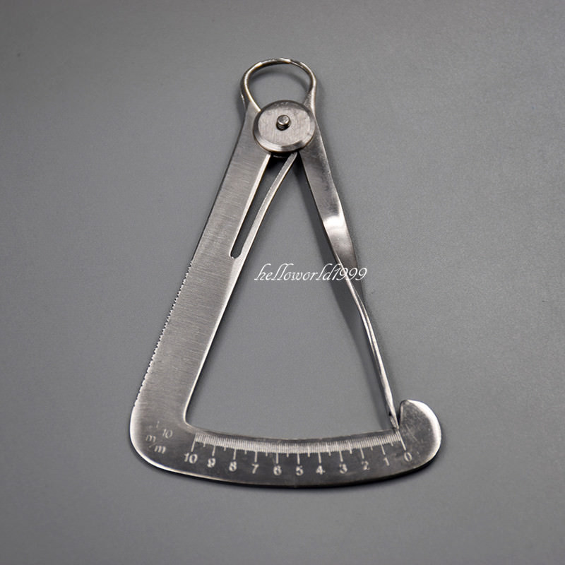 Dental Lab Wax Steel Metal Crown Gauge Caliper Ruler Measuring Scale ...