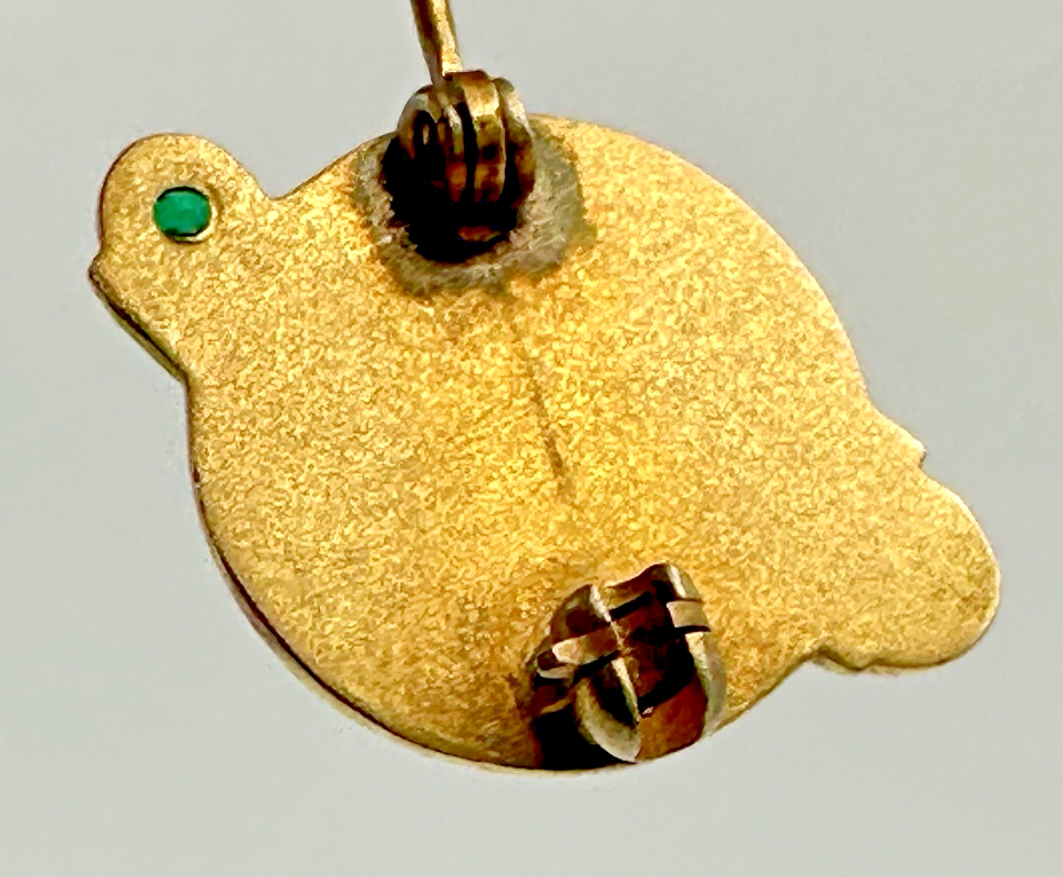 Vintage 10K GOLD NASA 30 Year Service Pin w/ Emerald - Enamel Logo ...