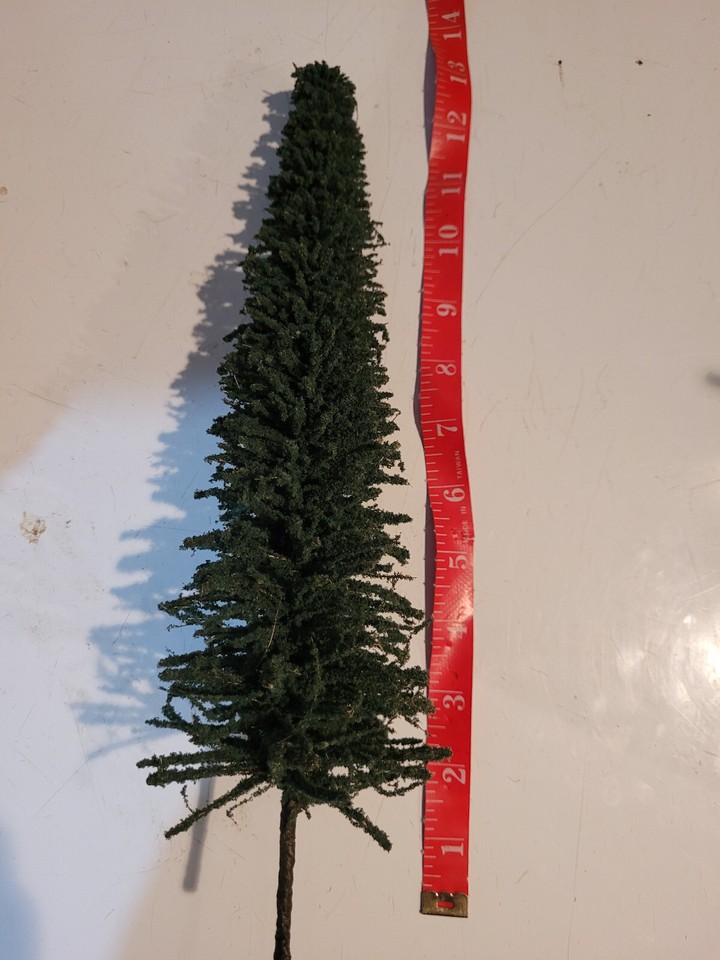 12 Model Pine Trees Deep Green 12" Tall For all Scales Model Railroad Layout | eBay