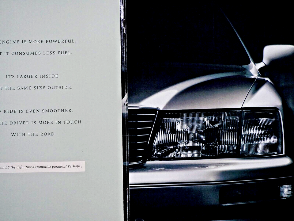 1995 Lexus LS 400 Vintage Multi Page Foldout A NEW Journey Original ...