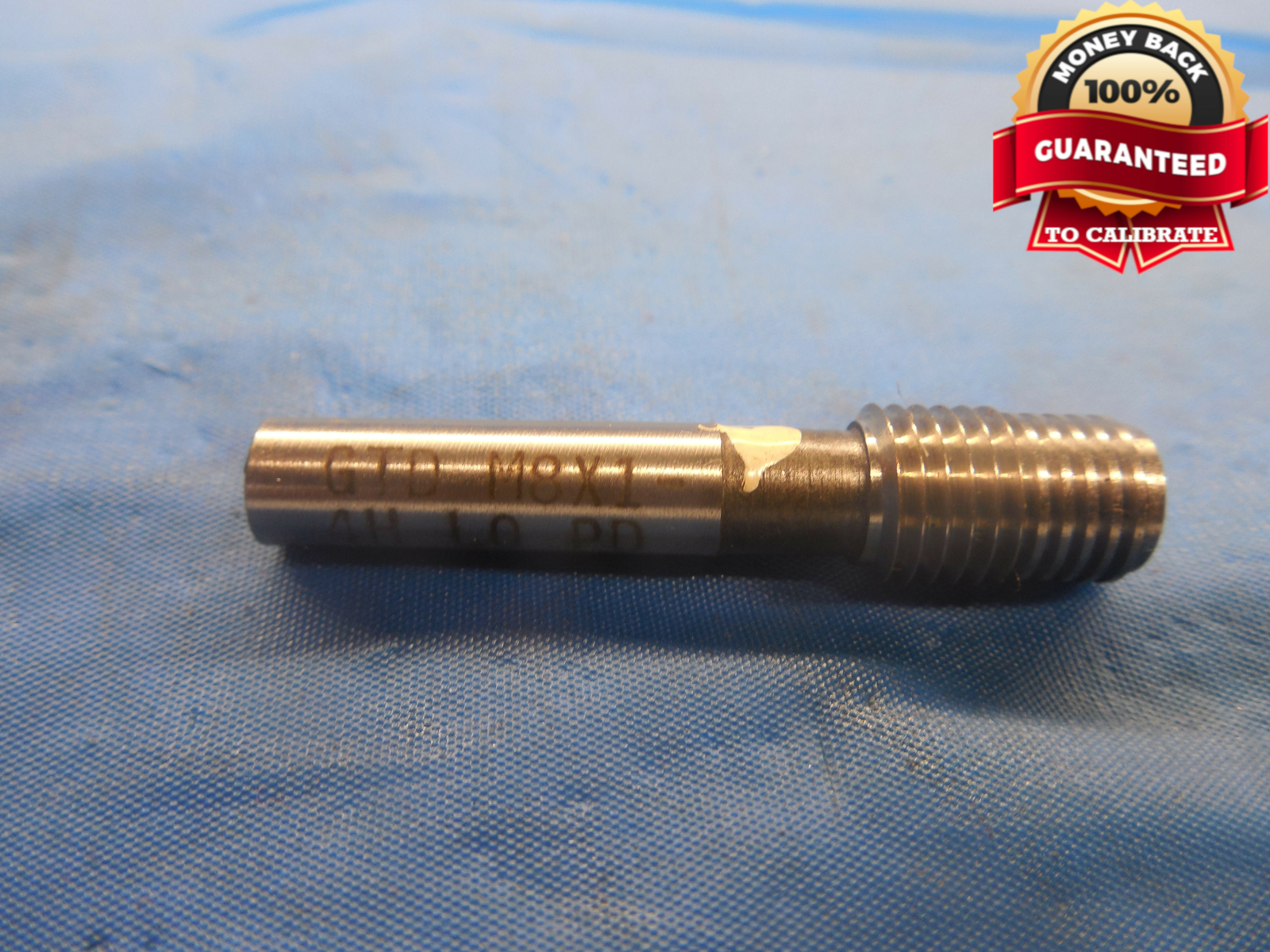 M8 X 1 4H METRIC SET THREAD PLUG GAGE 8.0 1.0 NO GO ONLY P.D. = 7.279 ...