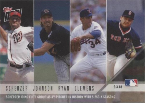 2018 Topps Now - #679 Nolan Ryan, Roger Clemens, Randy Johnson for sale ...