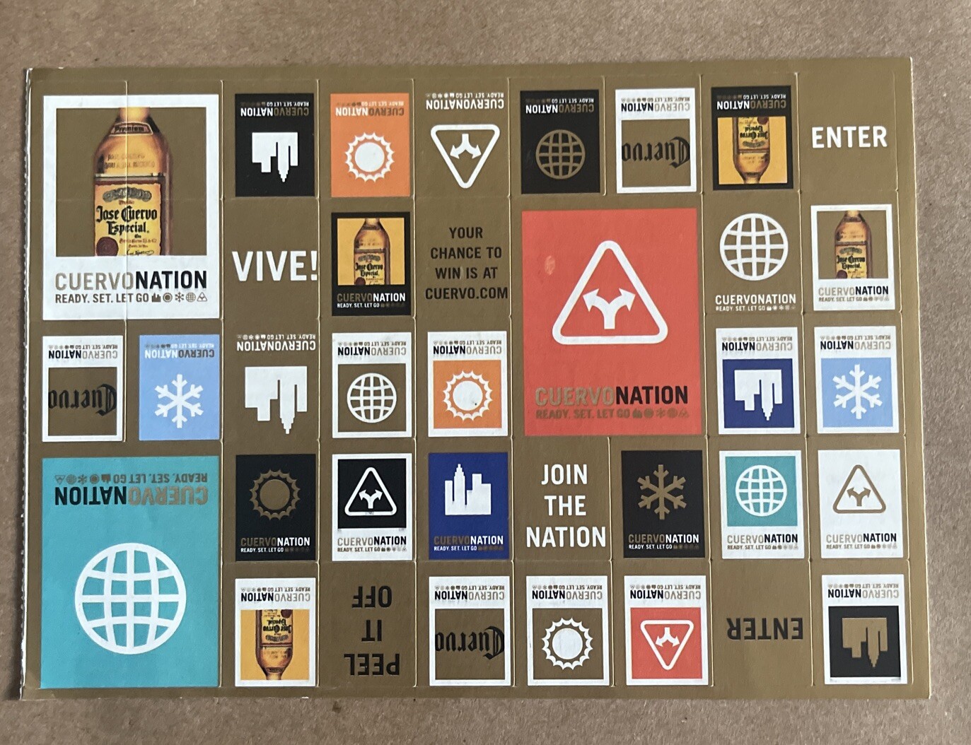 Jose Cuervo Vintage Postcard 2002 Stickers Cuervonation | eBay