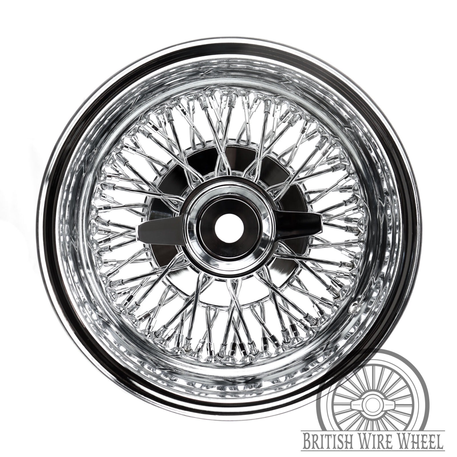 Cross Lace Wire Wheels: 14x7 Reverse, 72 Spoke w/ Zenith CUT KO Caps ...