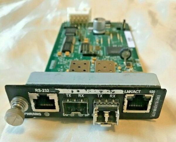 MRV Em316lnxnm-ot Fiber Driver Network Management Module Em316-lnxnm ...