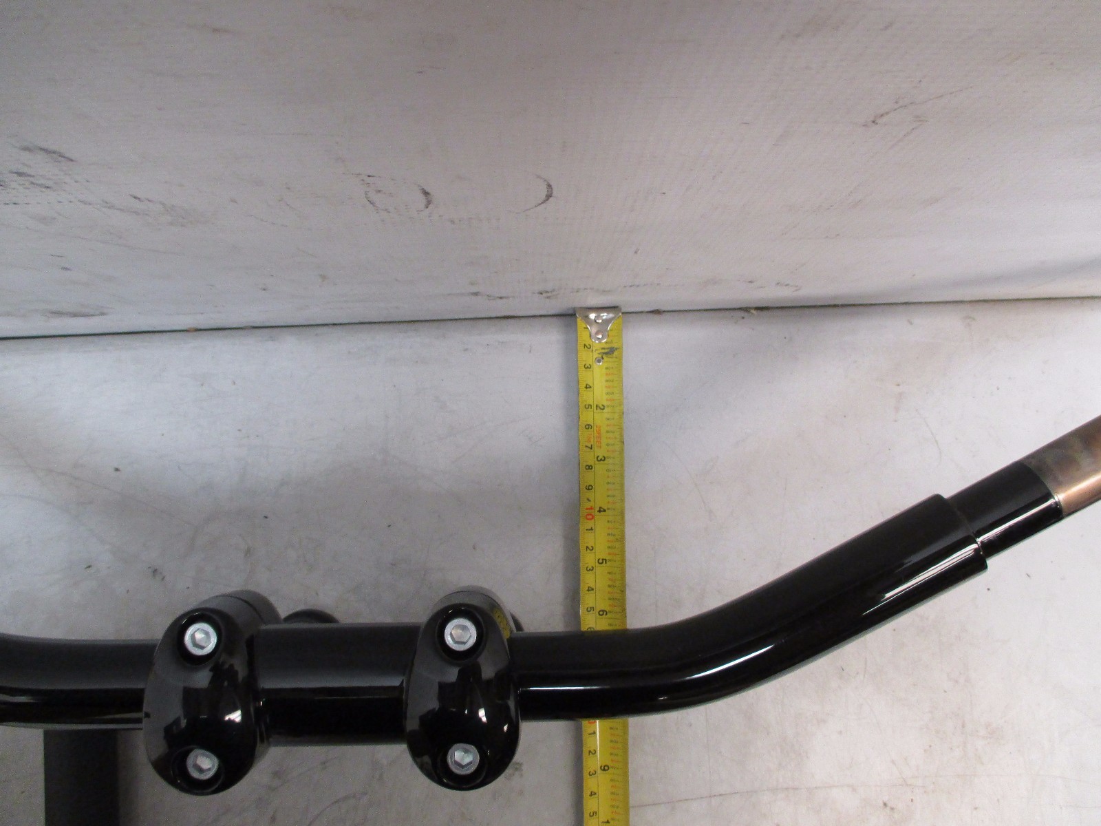 HARLEY DAVIDSON WIDE STOCK HANDLE BAR HANDLEBARS BARS GRIP 6" CLAMP ...