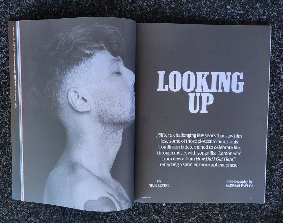 LOUIS TOMLINSON Rolling Stone UK #024 October 2025 MAKING LEMONADE One ...